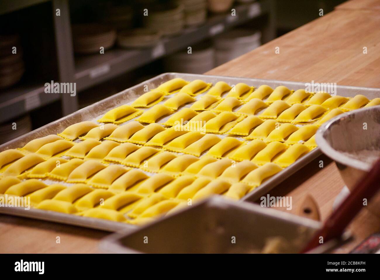 fresh pasta making Stock Photo - Alamy