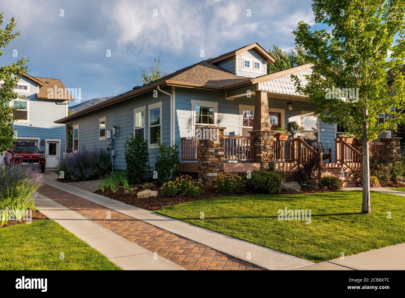 Craftsman Style residential home in Colorado, USA Stock Photo - Alamy