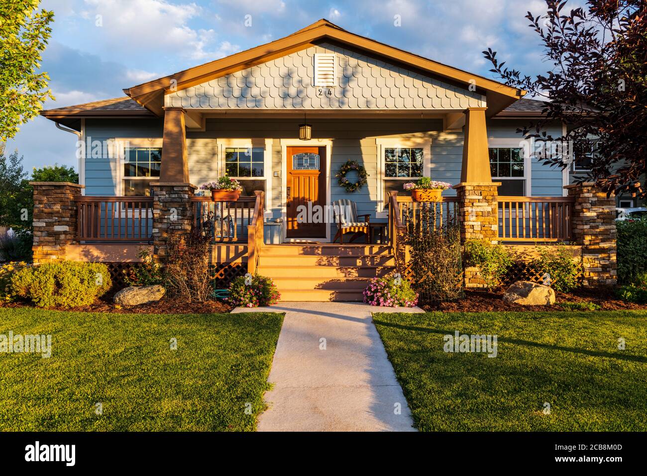 Craftsman Style residential home in Colorado, USA Stock Photo - Alamy