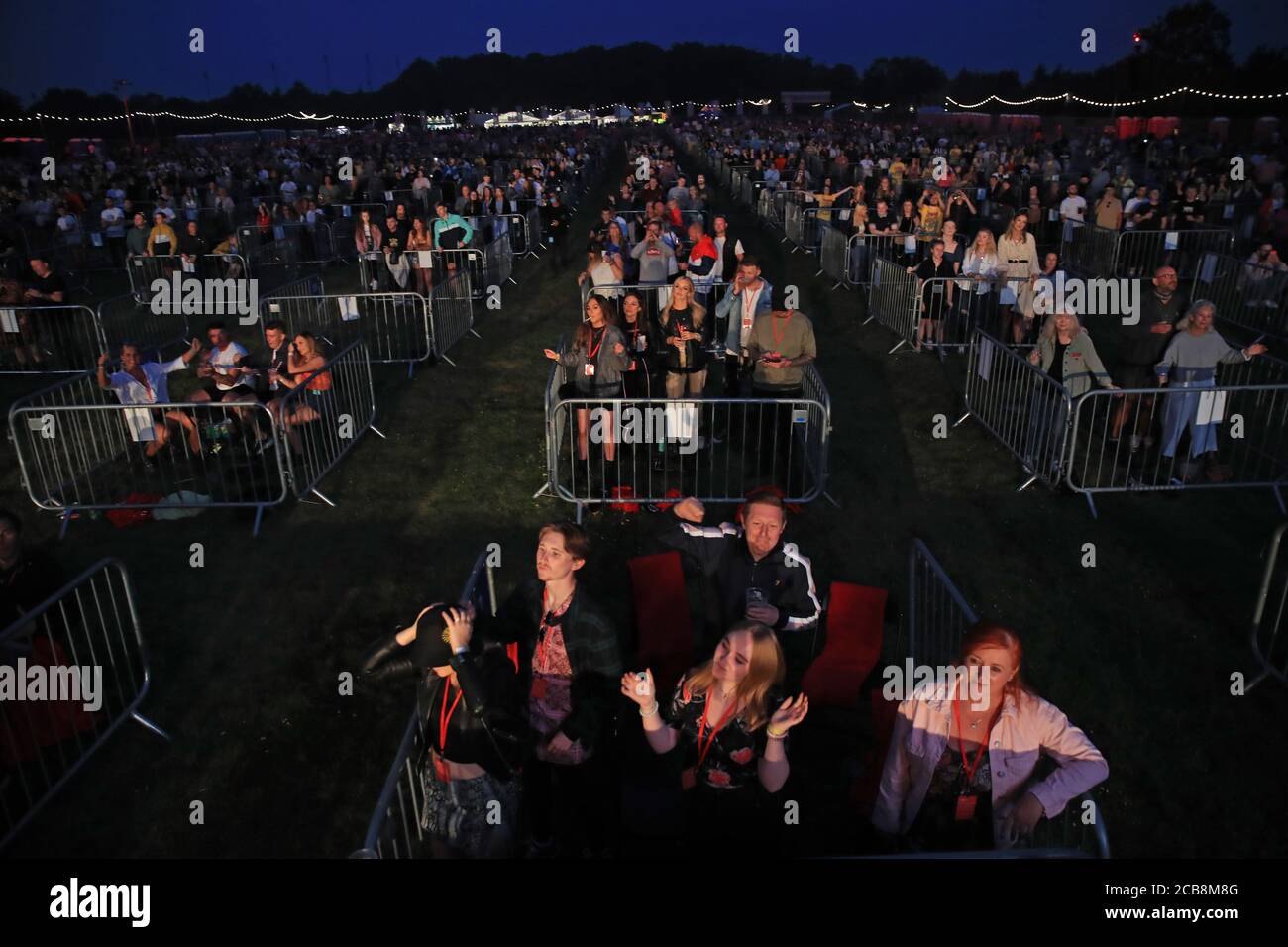 Fans watch sam fender on stage virgin money unity arena hi-res stock ...