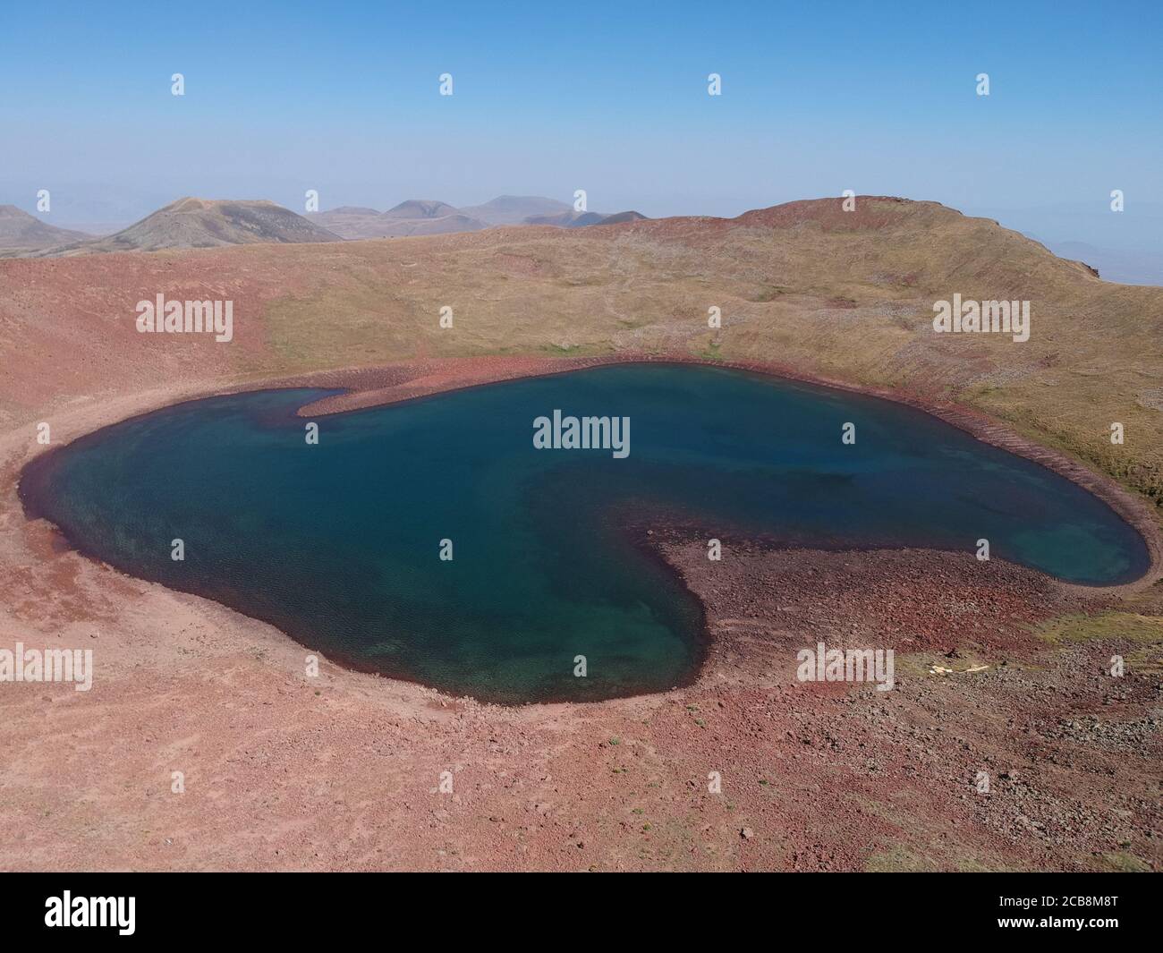 Lake in the Volcano Stock Photo - Alamy