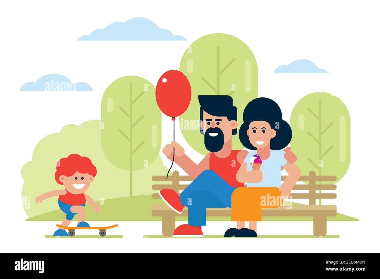 Family bonding positive lifestyle Cut Out Stock Images & Pictures - Alamy