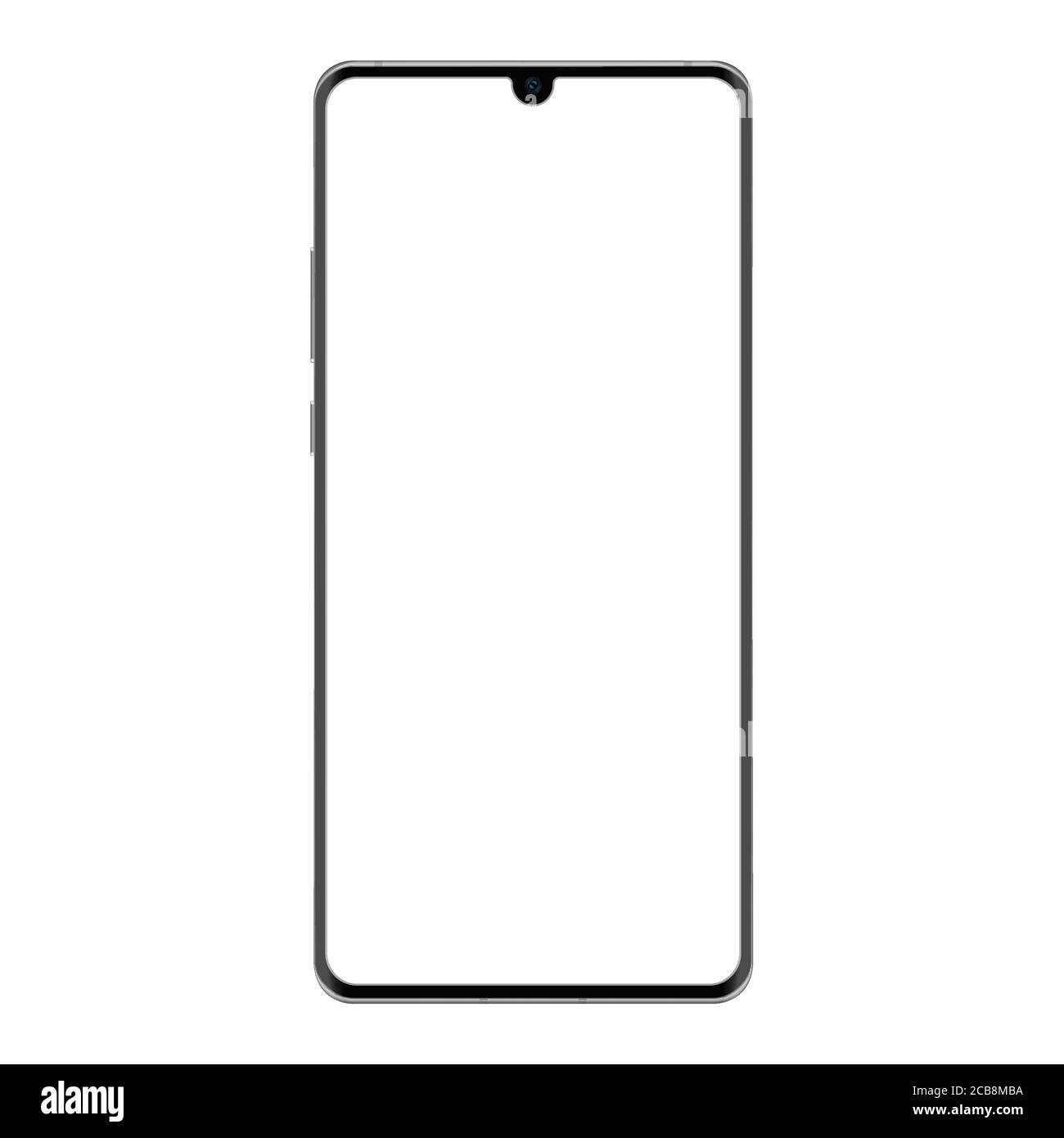 New version of frameless modern smatphone. Cell phone smart phone ...