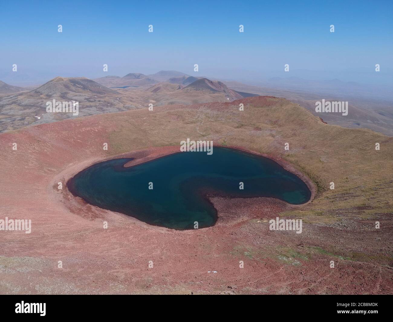 Lake in the Volcano Stock Photo - Alamy