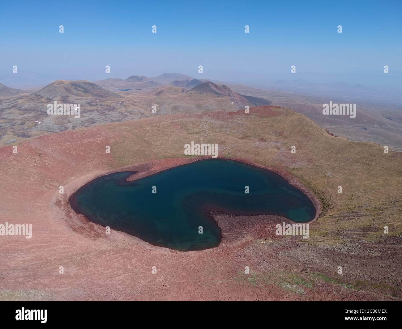 Lake in the Volcano Stock Photo - Alamy