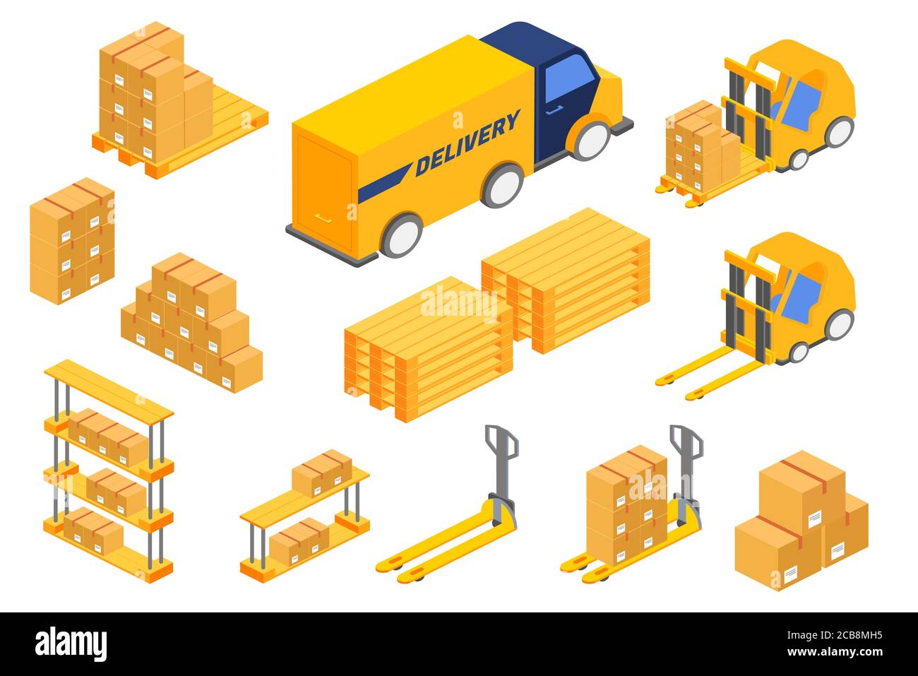 Machinery delivery Stock Vector Images - Alamy