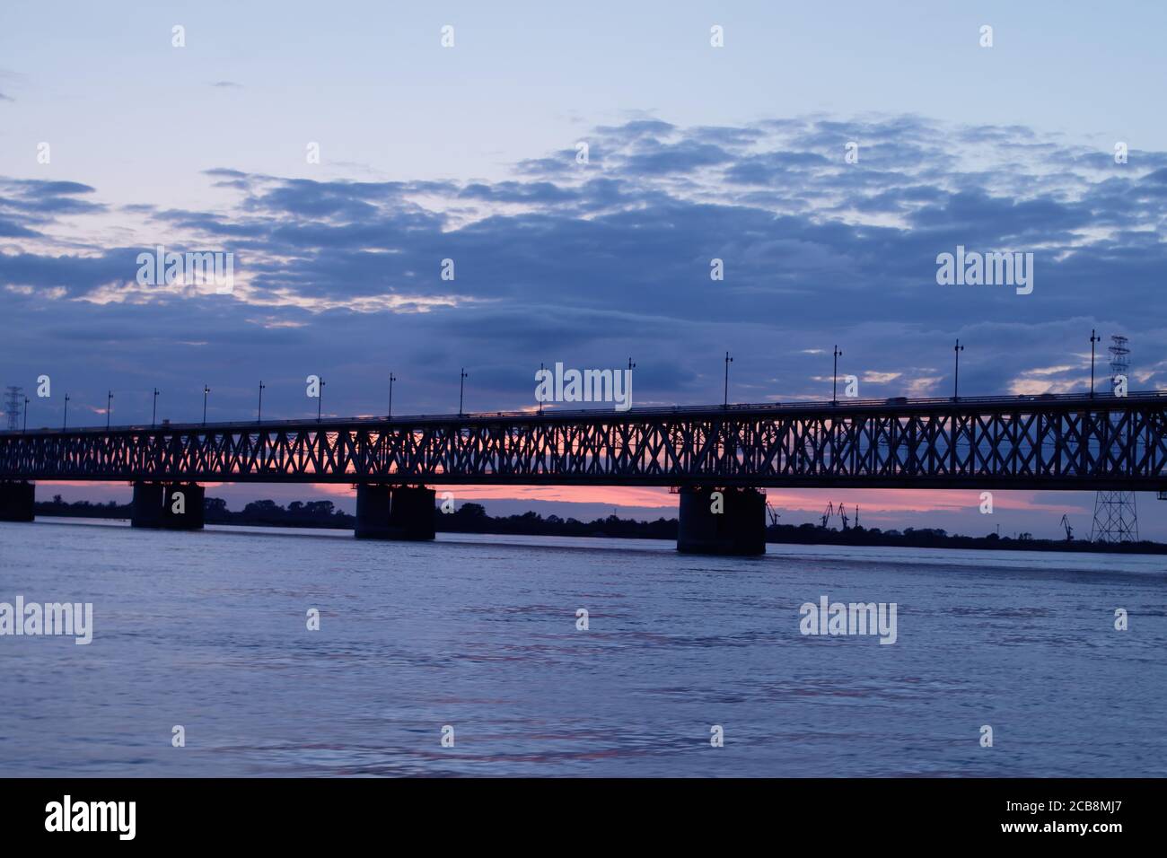 The Khabarovsk Bridge or Amur Miracle is part of the Trans-Siberian ...