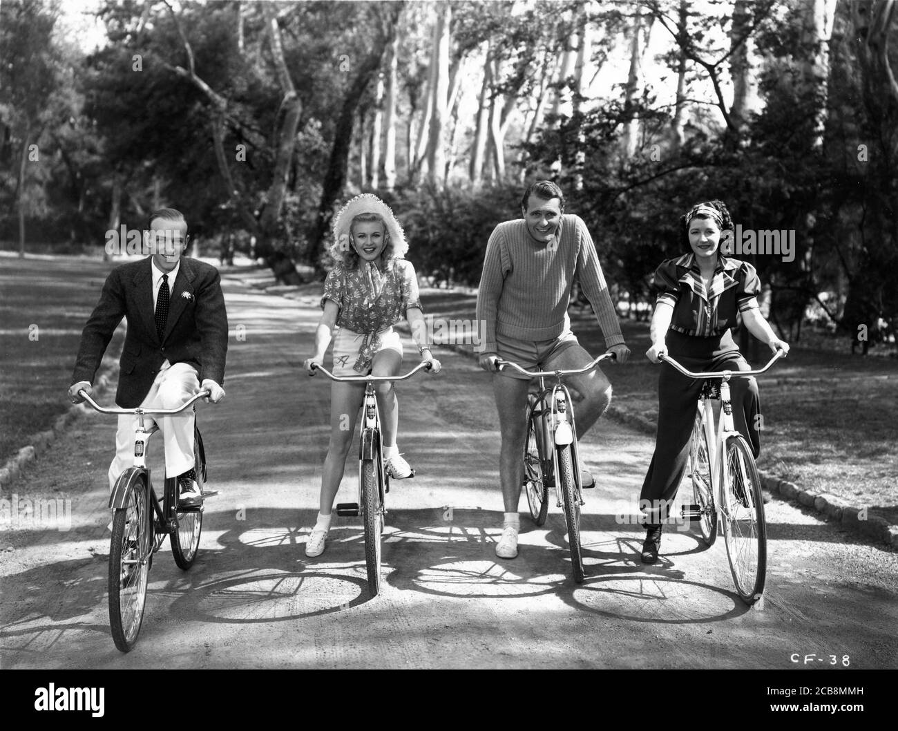 FRED ASTAIRE GINGER ROGERS RALPH BELLAMY and LUELLA GEAR on set ...