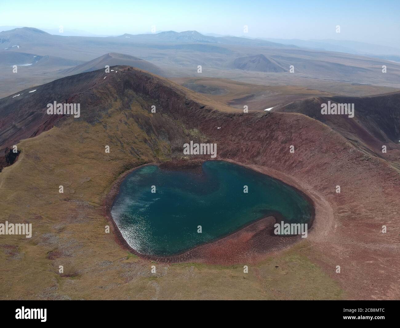 Lake in the Volcano Stock Photo - Alamy