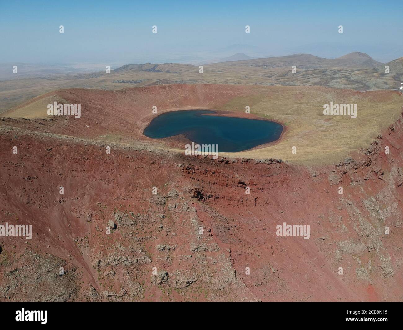 Lake in the Volcano Stock Photo - Alamy