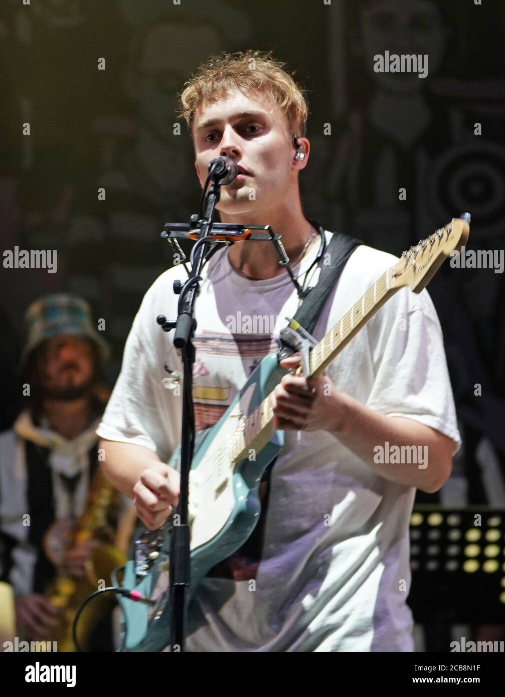 Sam fender on stage virgin money unity arena hi-res stock photography ...