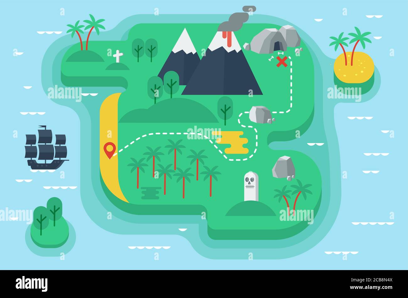 Map ocean volcanoes hi-res stock photography and images - Alamy