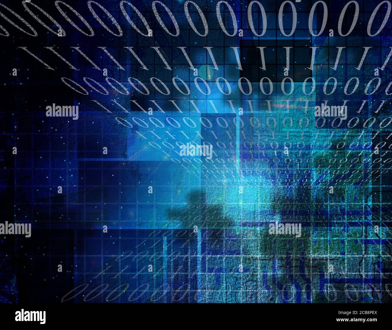 Binary Abstract Puzzle Stock Photo - Alamy