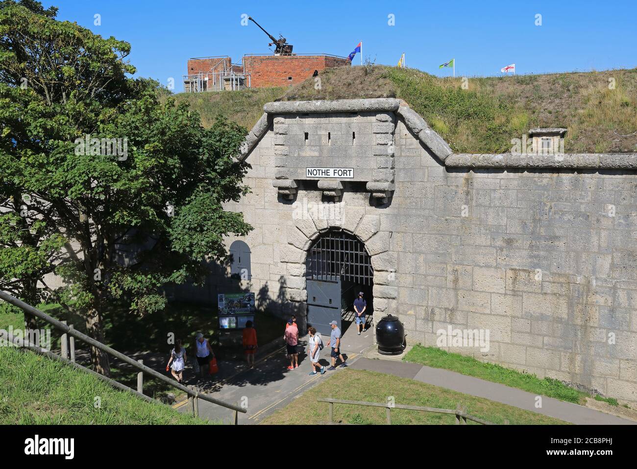 Nothe Fort in Weymouth, at the end of the Nothe Peninsular, steeped in ...