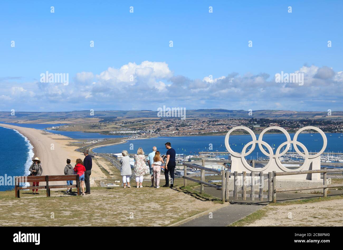 The Olympic Rings Stone Sculpture on the Isle of Portland to celebrate ...