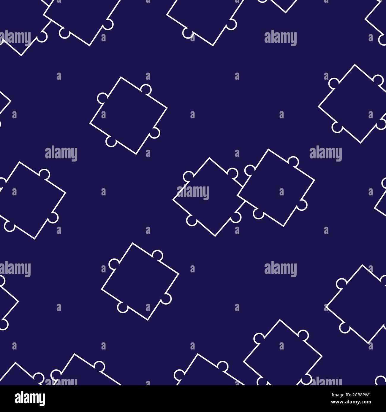 blue theme - seamless pattern with blue and white puzzle pieces vector ...