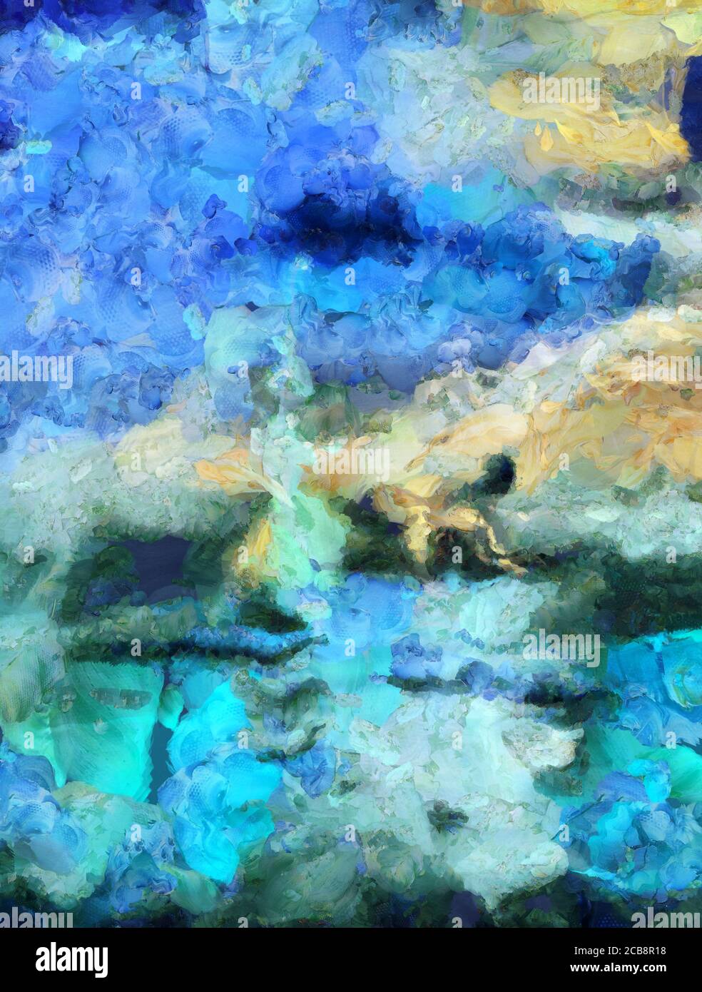 Abstract painting in pastel colors Stock Photo - Alamy