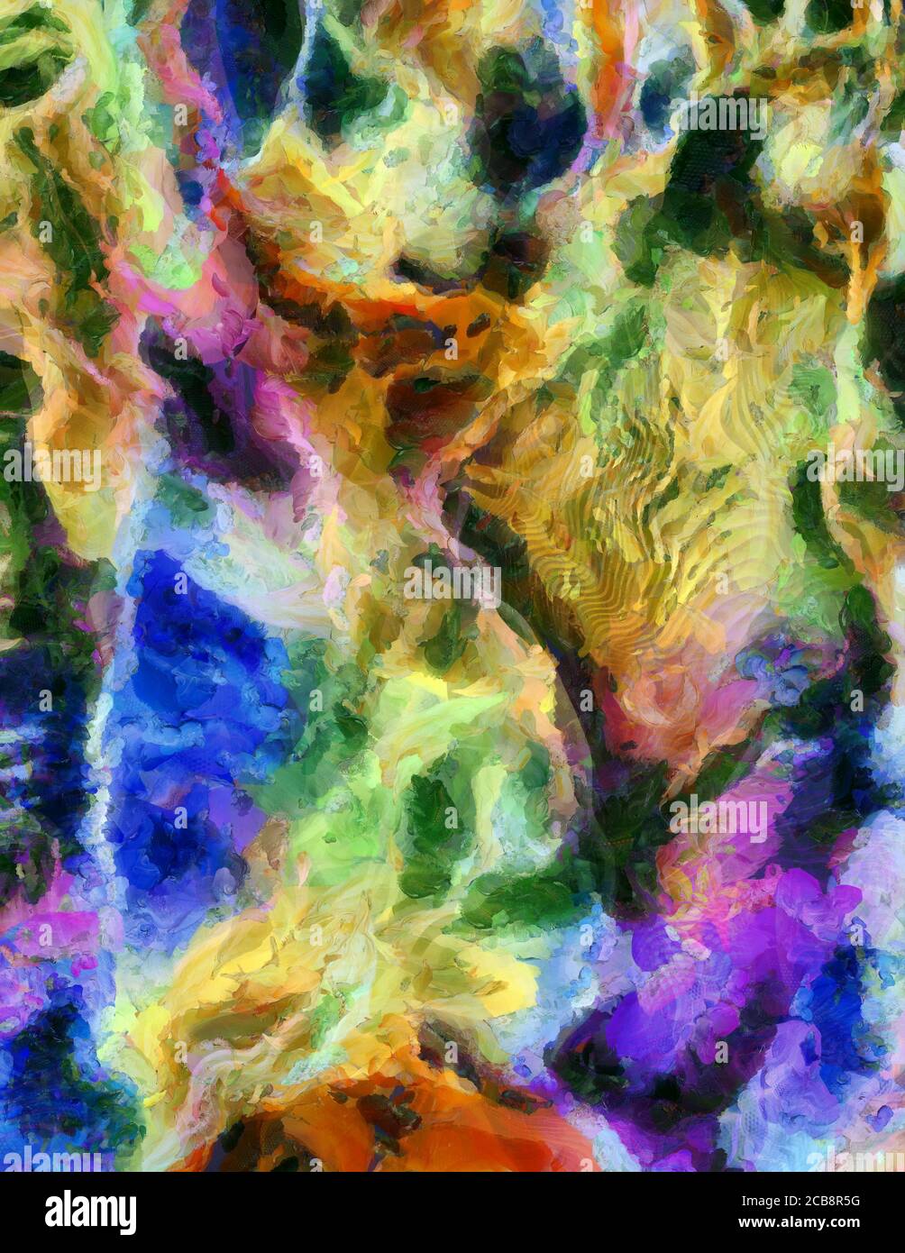 Colorful Abstract Painting Stock Photo - Alamy