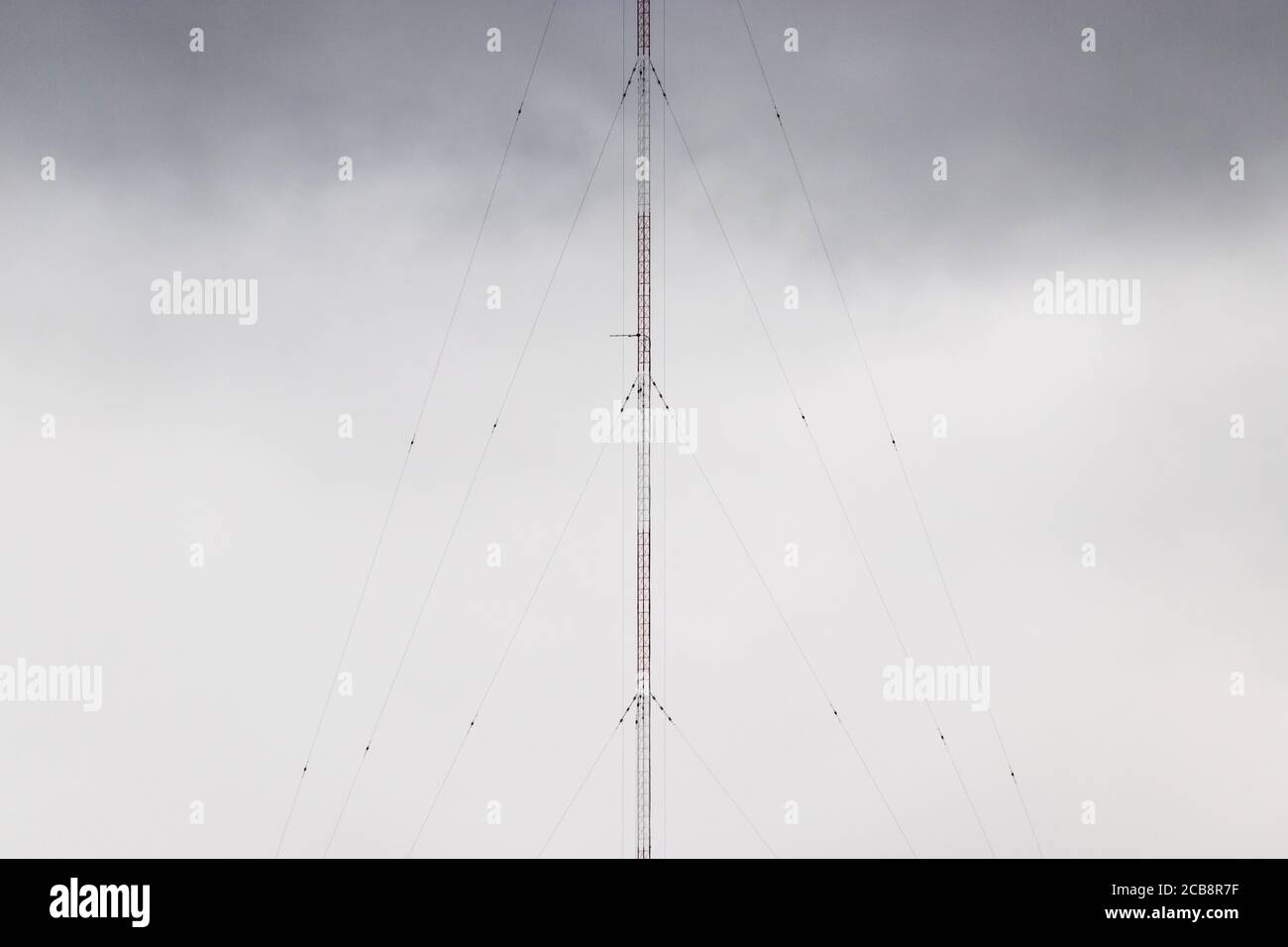 A radio antenna structure strong enough to withstand strong winds Stock ...