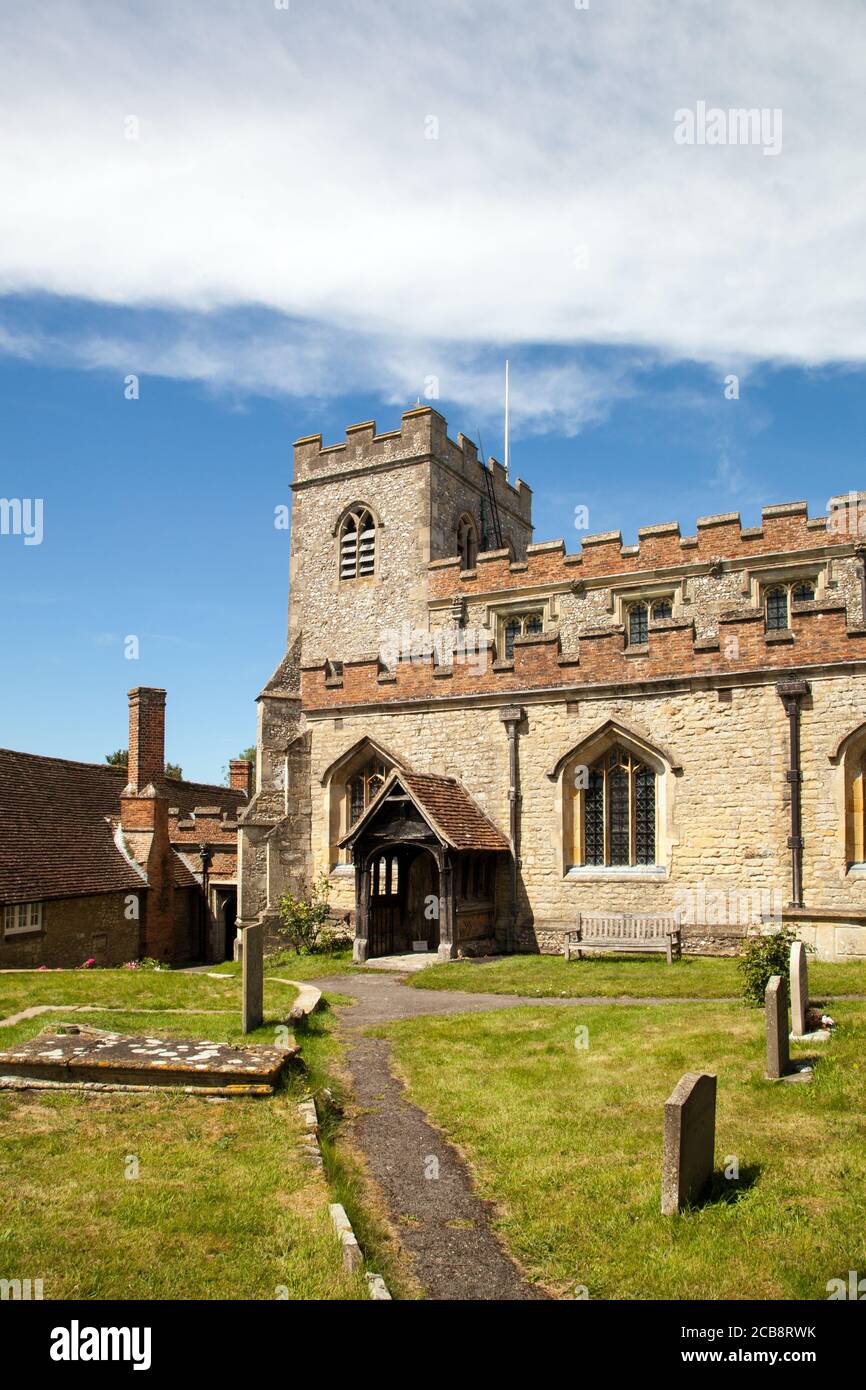 The parish church of Saint Mary the Virgin in the Oxfordshire village ...