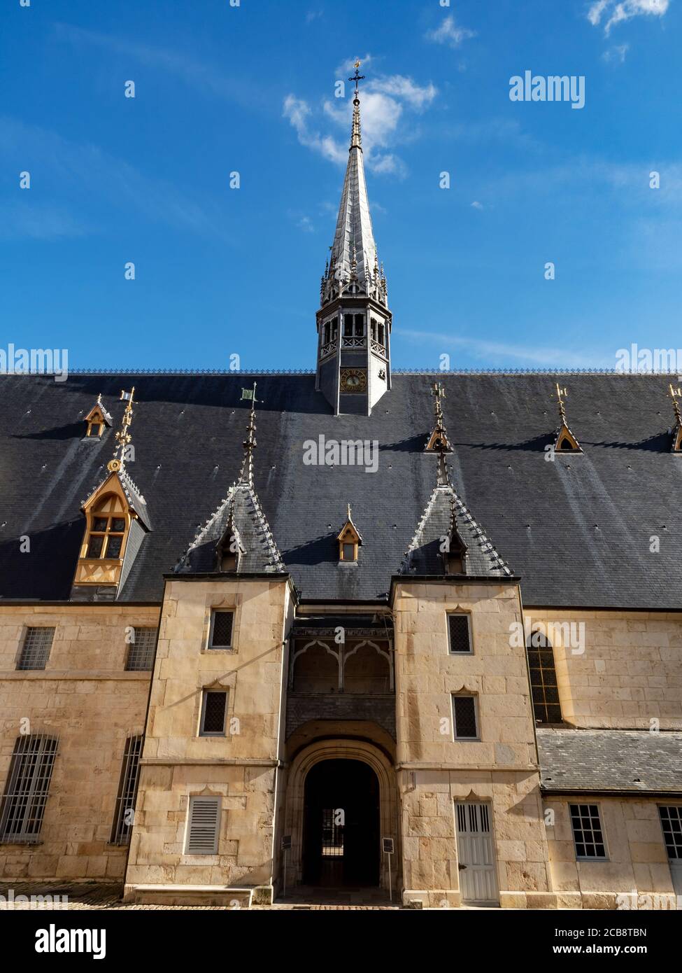 Beautiful ancient architecture of Burgundy. Streets of the city of ...