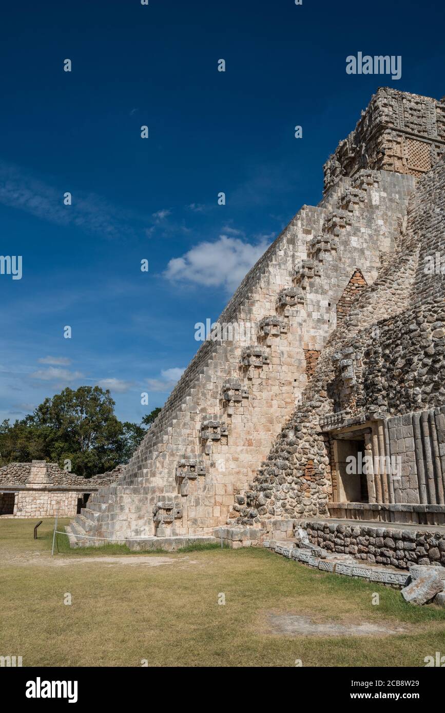 The west side of the Pyramid of the Magician faces the Quadrangle of ...