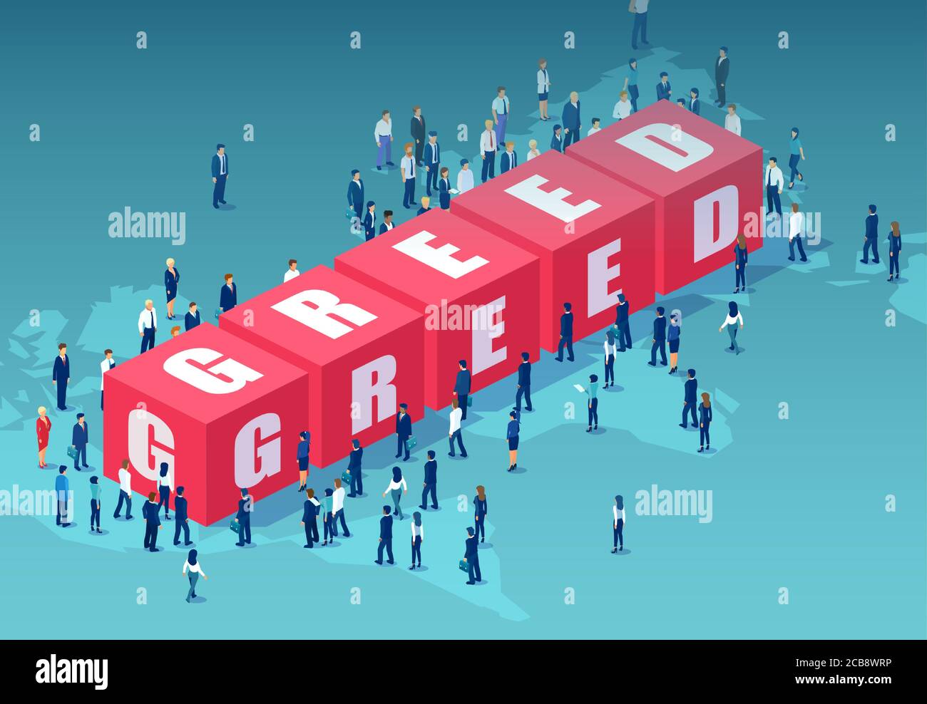 Greedy executive Stock Vector Images - Alamy