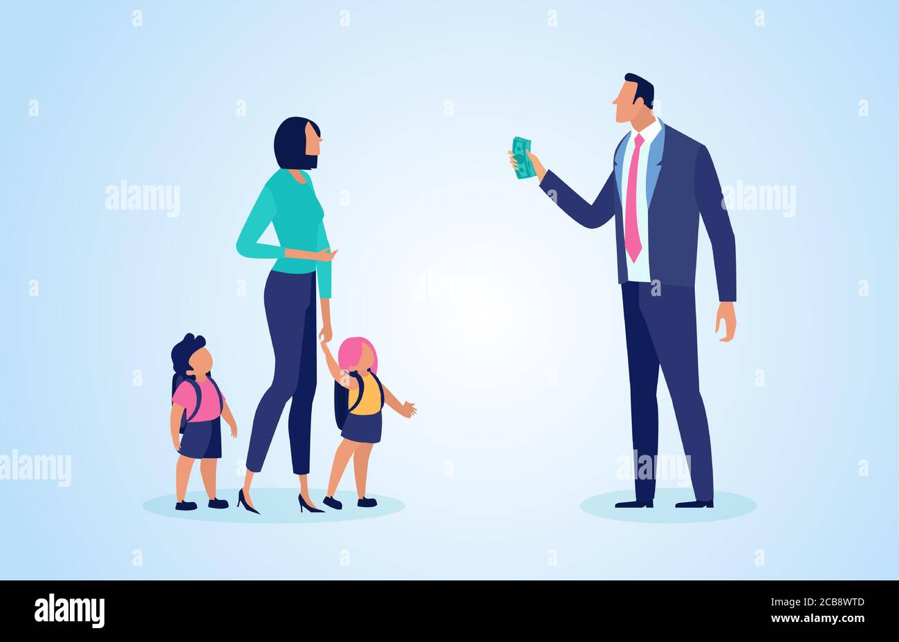 Father children support Stock Vector Images - Alamy