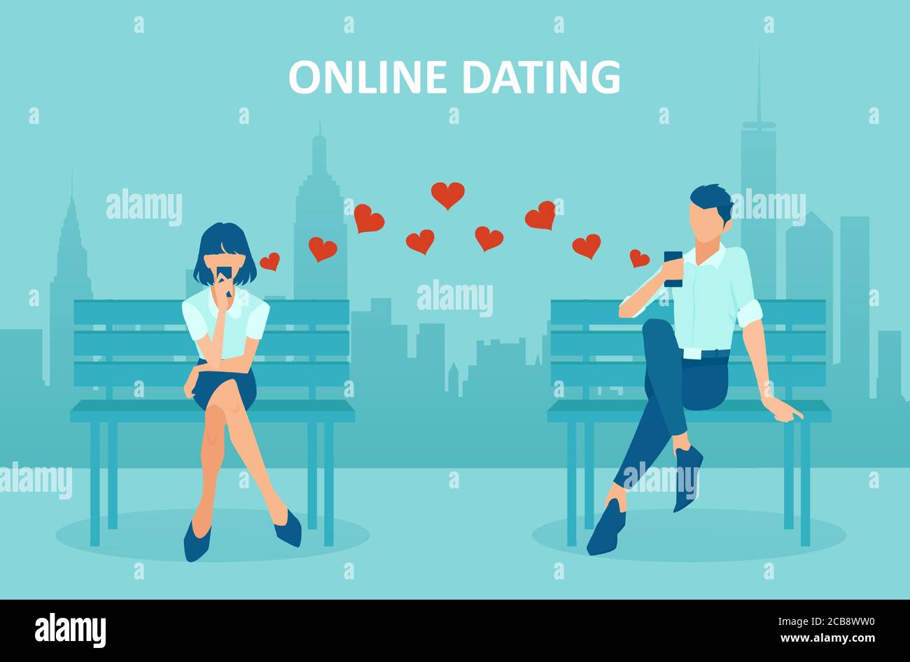 Man woman in love cartoon Stock Vector Images - Alamy