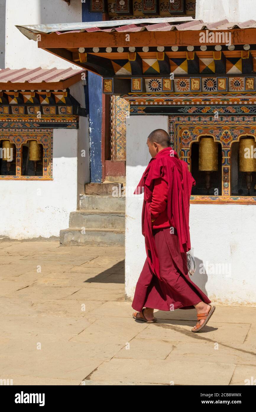 Bhutan, Wangdue Phodrang District, Gangtey Monastery aka Gangtey Goenpa ...