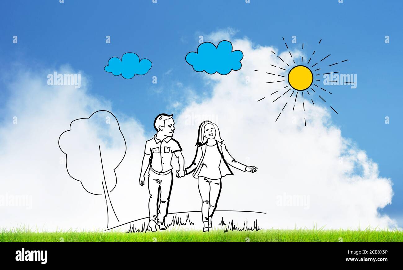 We are happy together Stock Photo - Alamy