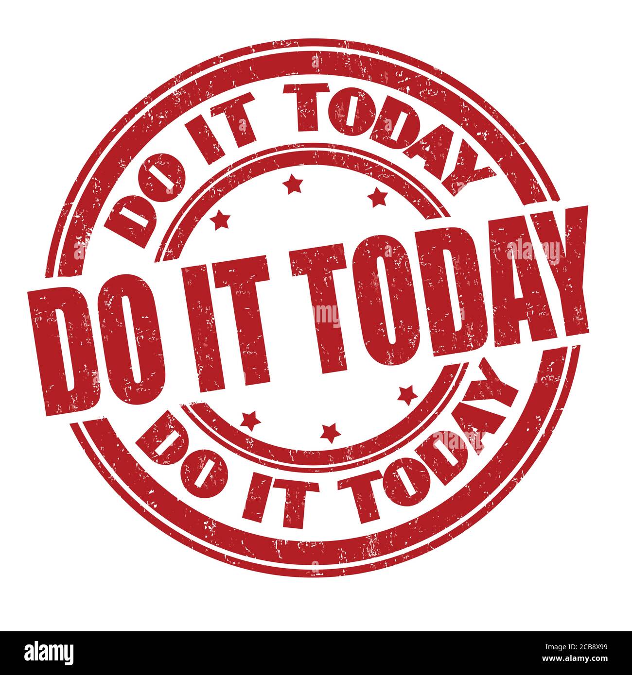Do it today sign or stamp on white background, vector illustration ...