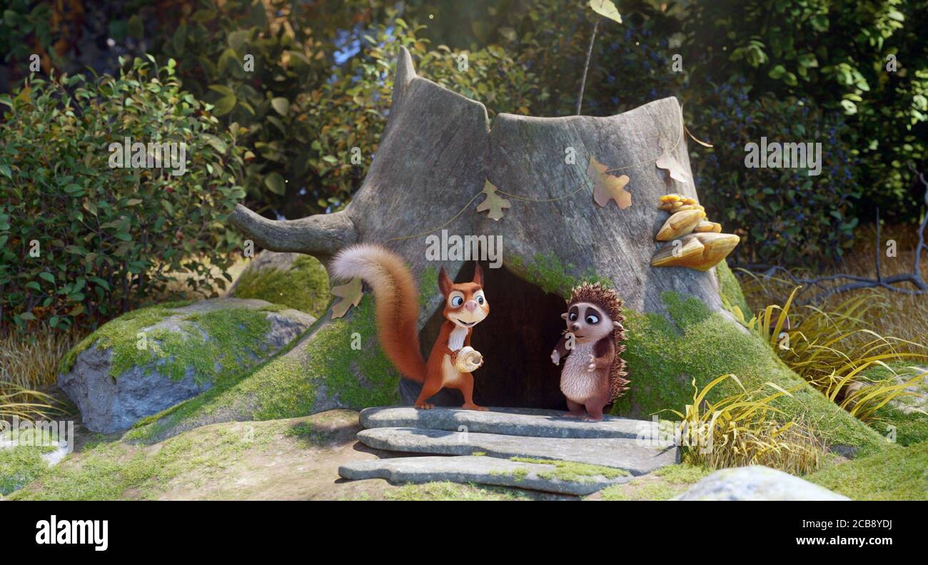 LATTE & THE MAGIC WATERSTONE, from left: Tjum, Latte, 2019. © Netflix ...