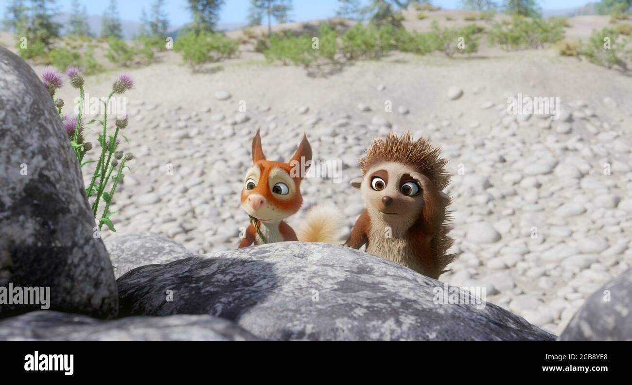 LATTE & THE MAGIC WATERSTONE, from left: Tjum, Latte, 2019. © Netflix ...