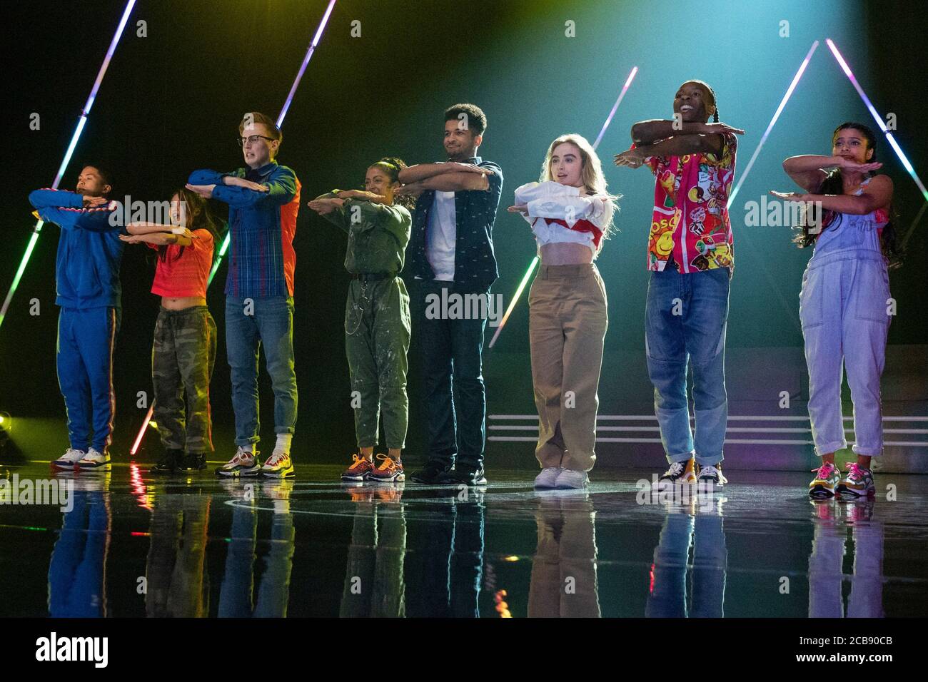 WORK IT, from left: Neil Robles, Bianca Asilo, Tyler Hutchings, Liza ...