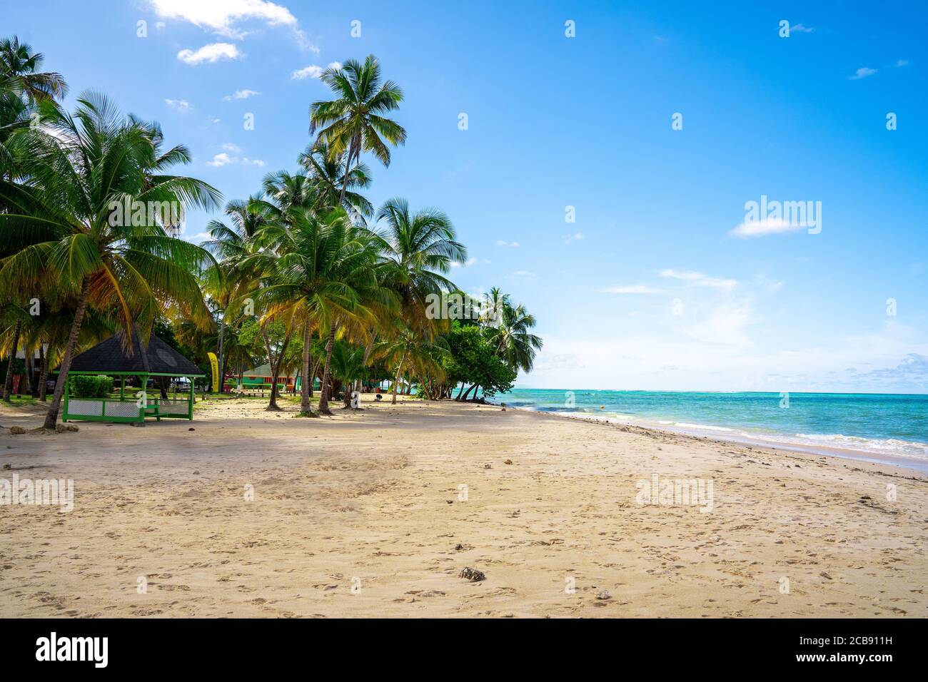 Ocean waves hitting the sandy beach and gleaming under the cloudy sky ...