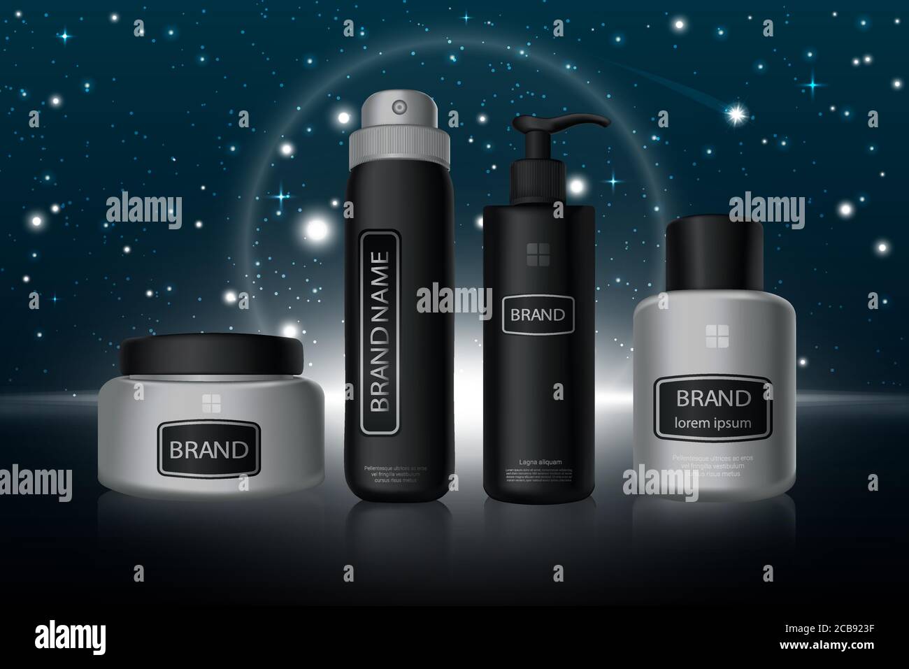 Shampoo lotion blank mockup Stock Vector Images - Alamy