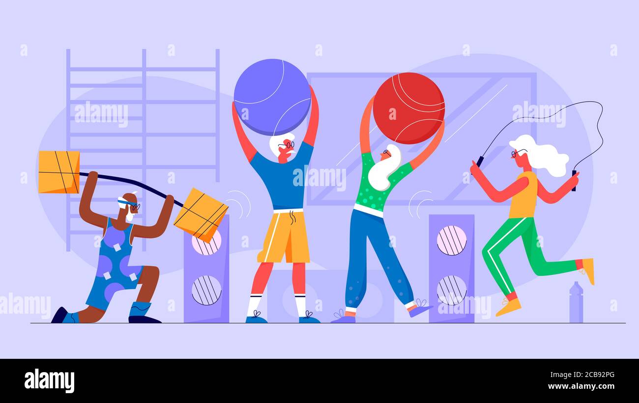 Healthy women in fitness Stock Vector Images - Alamy