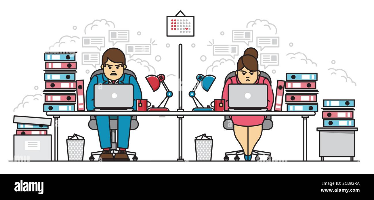 Office character hi-res stock photography and images - Alamy