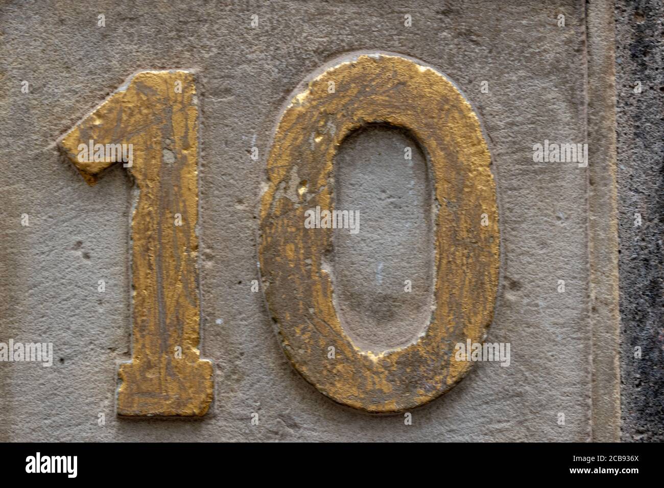 Number 10 stone hi-res stock photography and images - Alamy