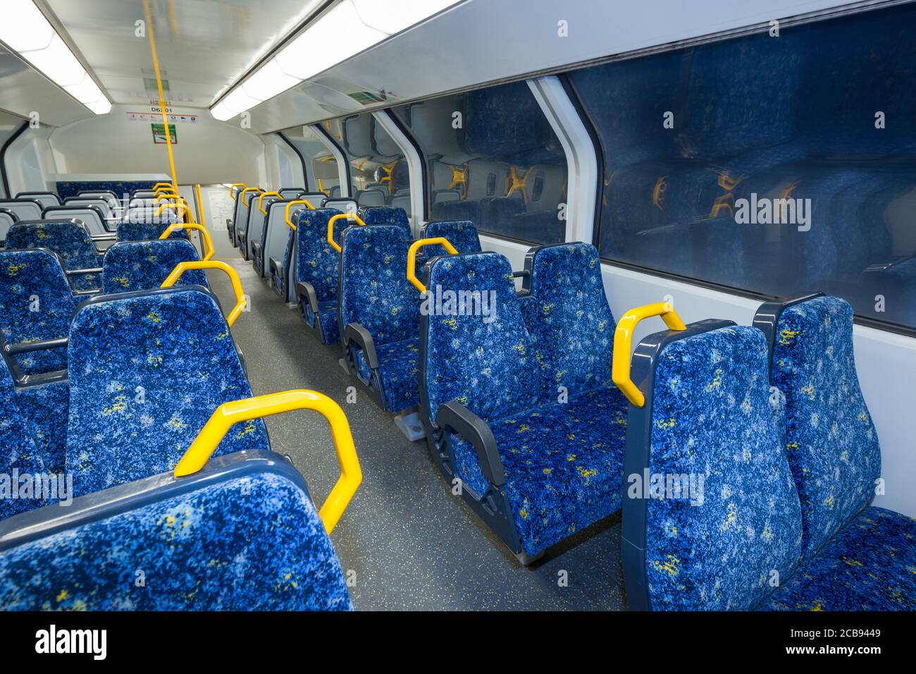 An example of a contemporary (Year 2020) CityRail train carriage in ...