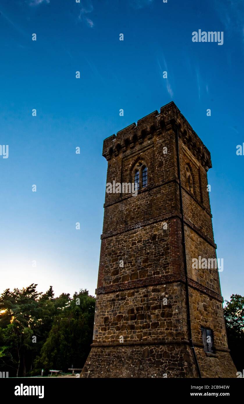 Low angle shot of the Leith Hill Tower, England Stock Photo - Alamy