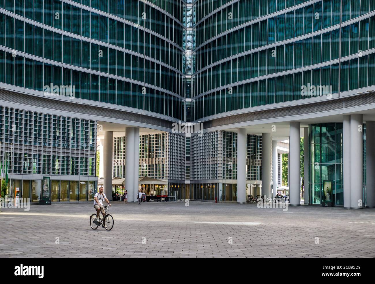 Milan/Italy- July 10, 2019: the modern glass Lombardy Building (Palazzo ...