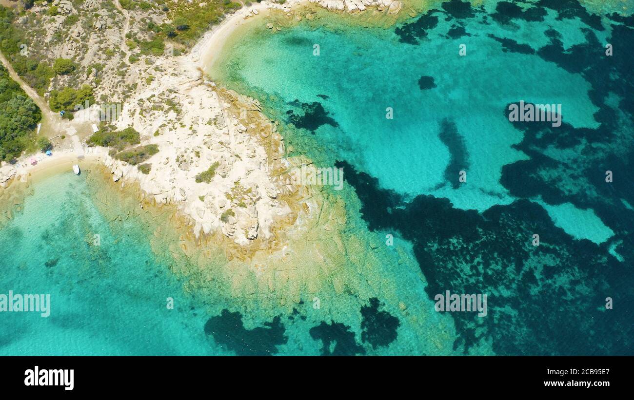 Aerial shot of a seashore Stock Photo - Alamy