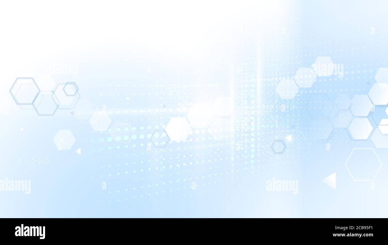 Abstract Hexagons Technology Hi-tech Futuristic Digital concept Background. Vector Illustration ...