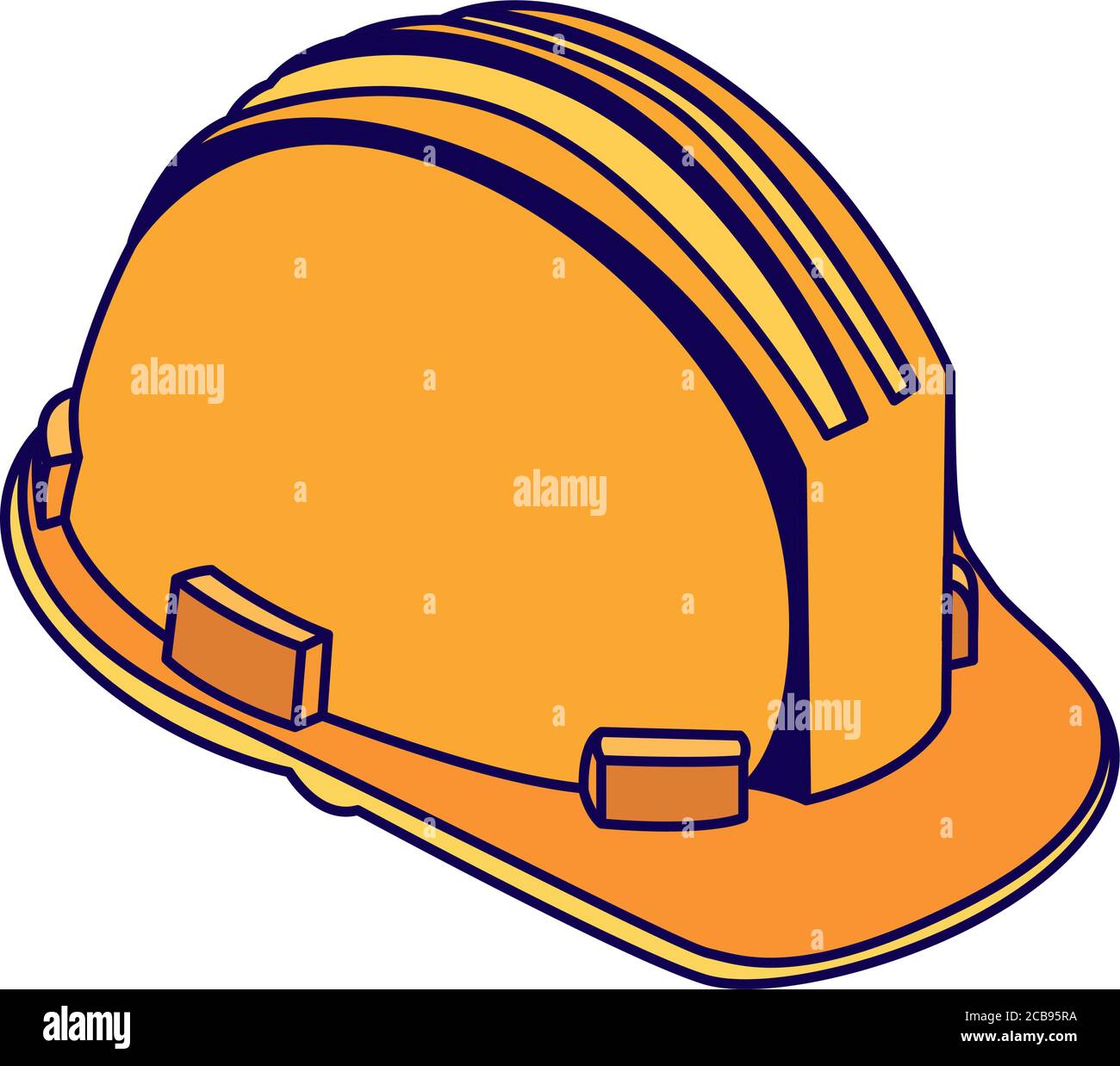 construction helmet accessory isolated icon vector illustration design ...