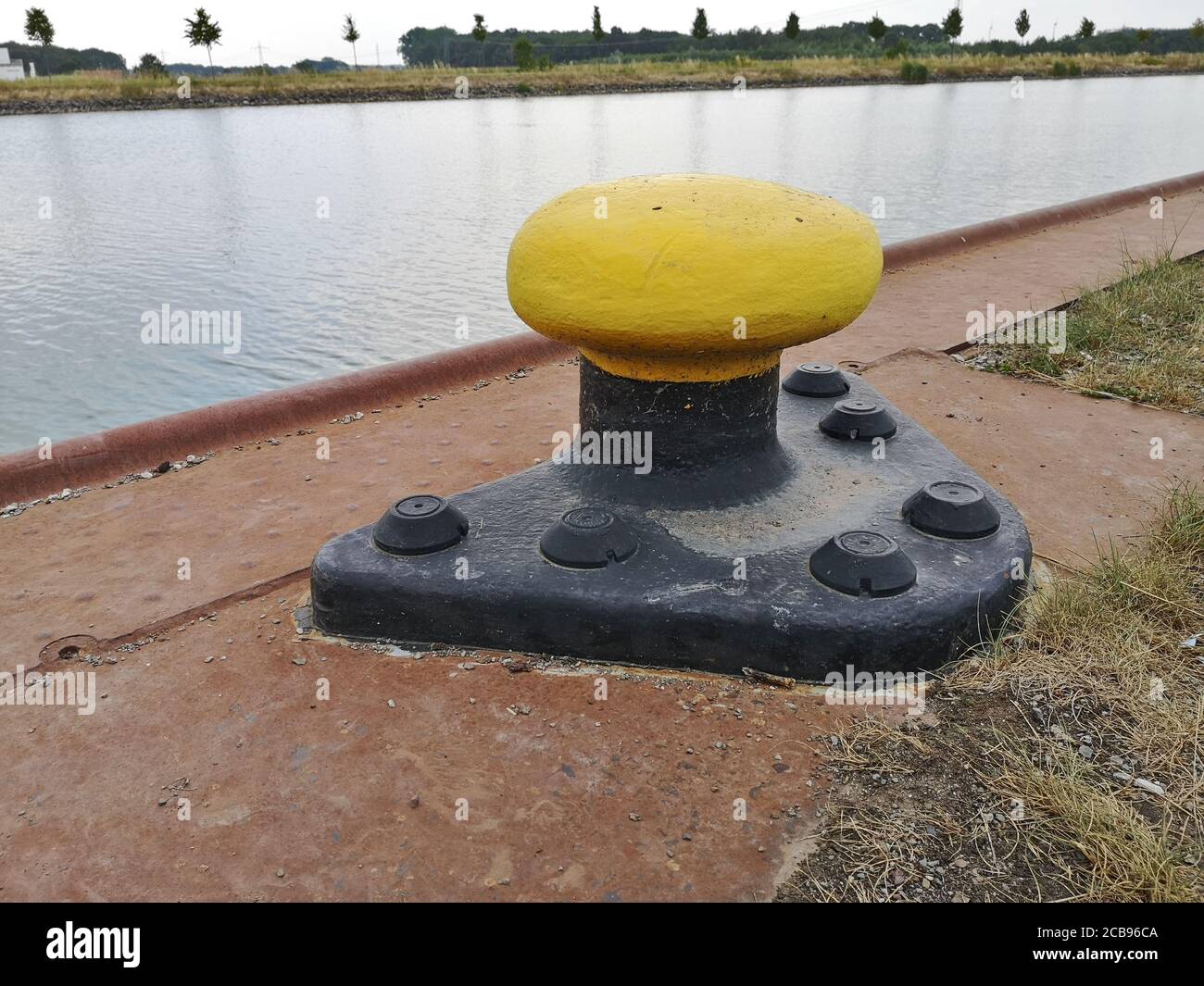 ship bollard at the Datteln-Hamm-Channel Stock Photo - Alamy