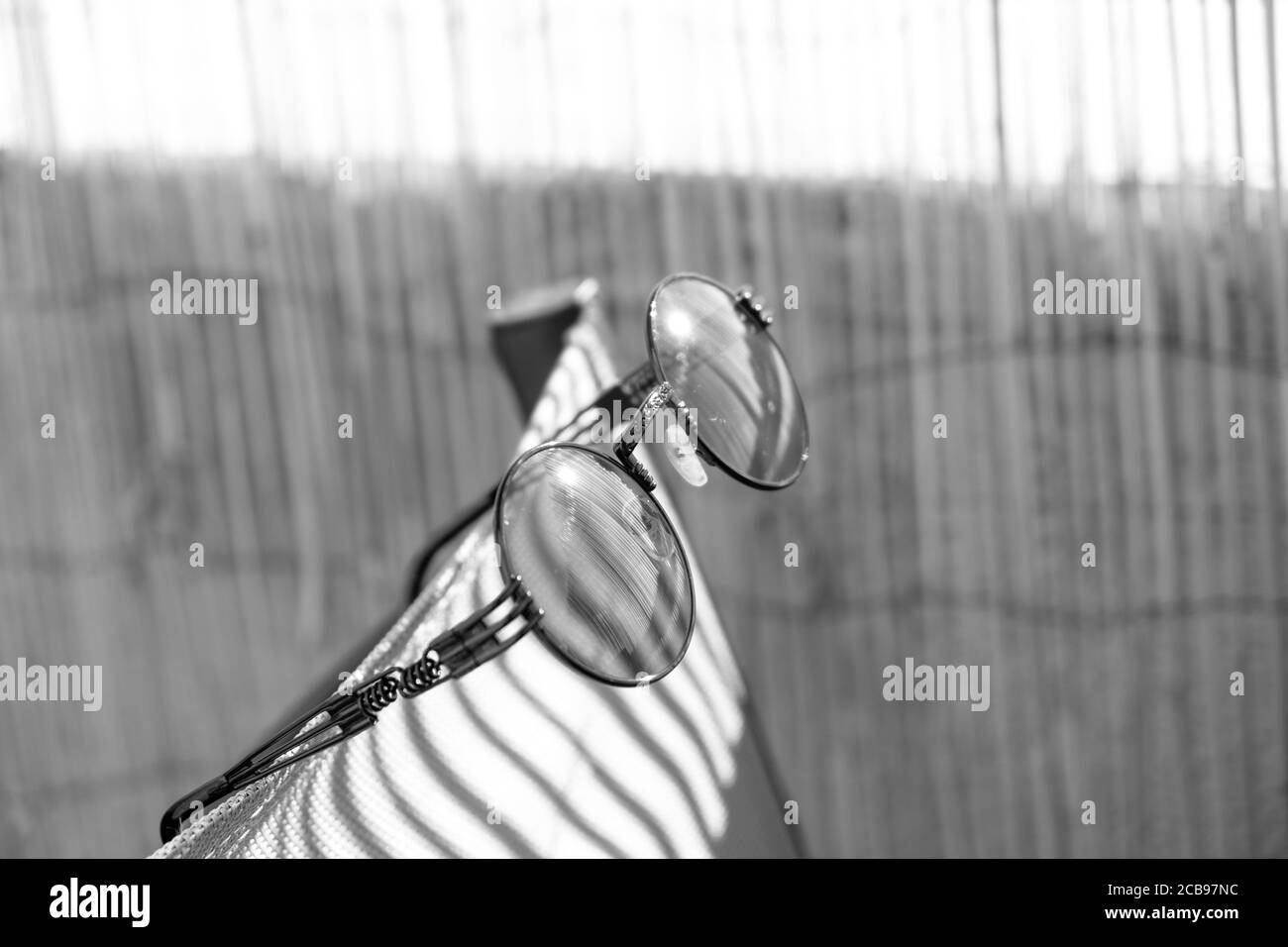 Sunglass Reflection Black And White