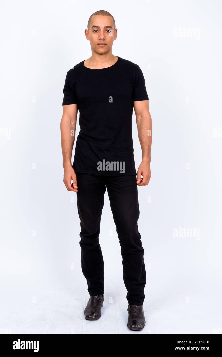 Handsome bald multi ethnic hi-res stock photography and images - Alamy