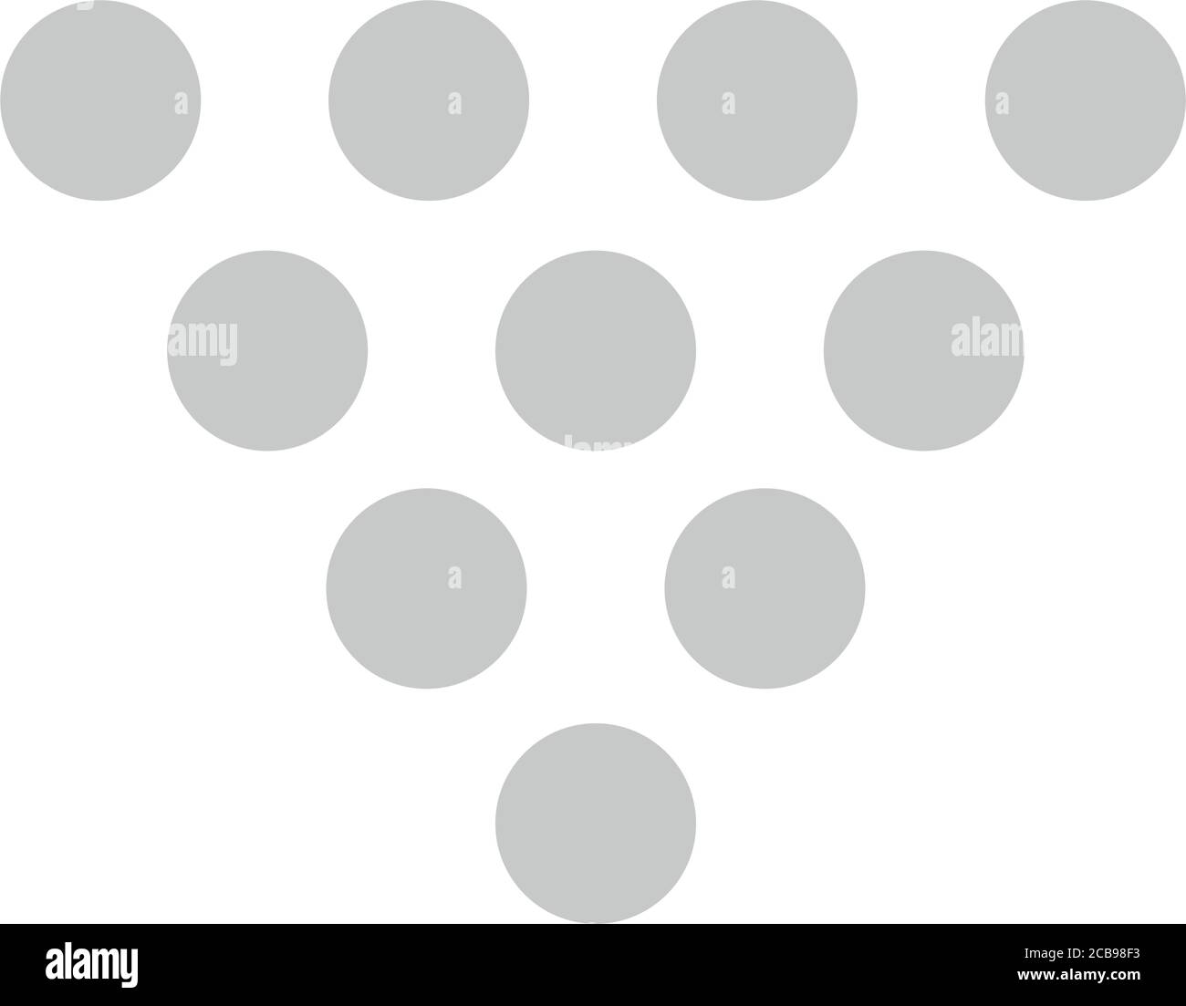 dotted triangle shape abstract flat icon design vector illustration ...